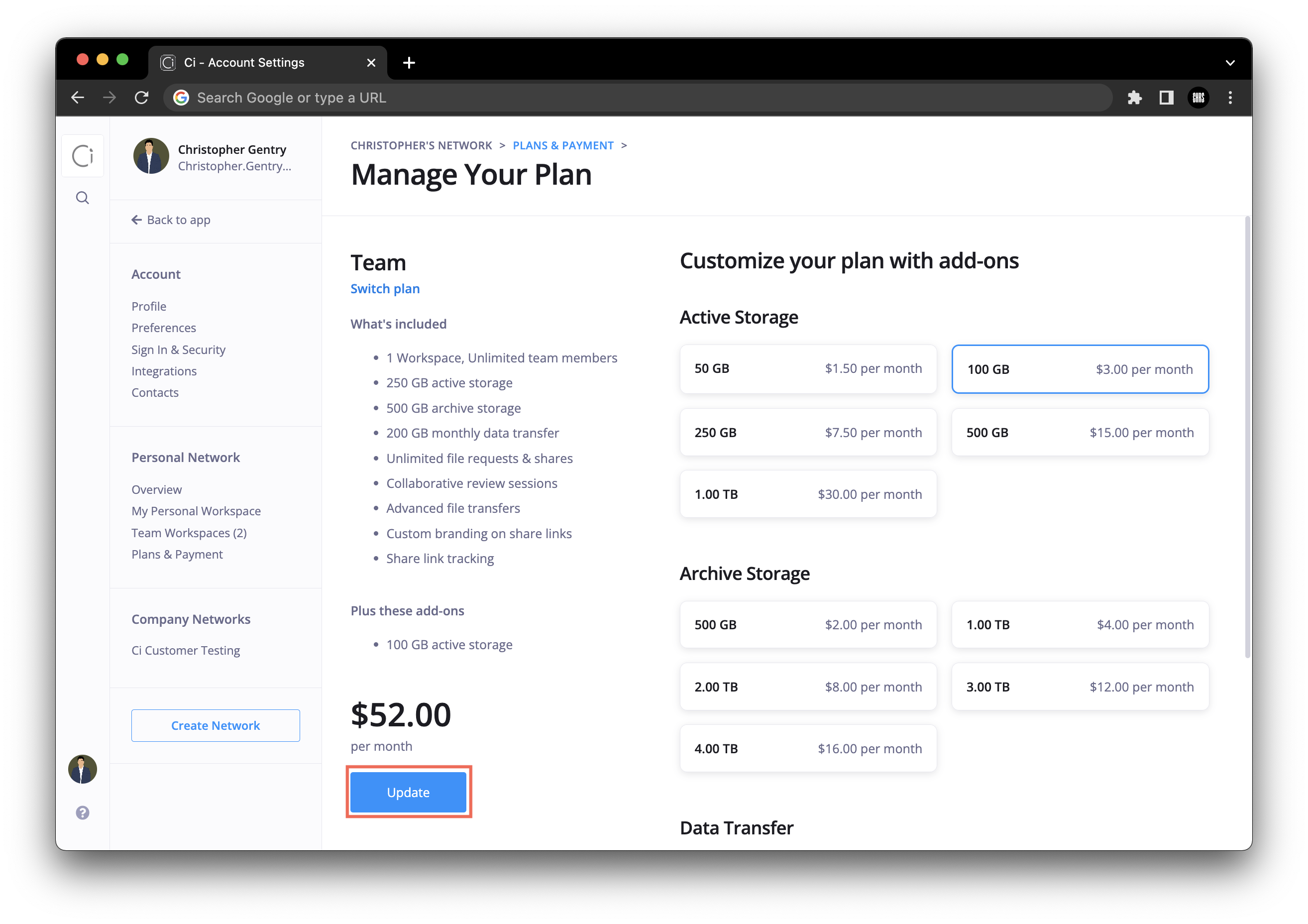 Team Workspace Add-on Blocks – SONY | Ci Customer Success