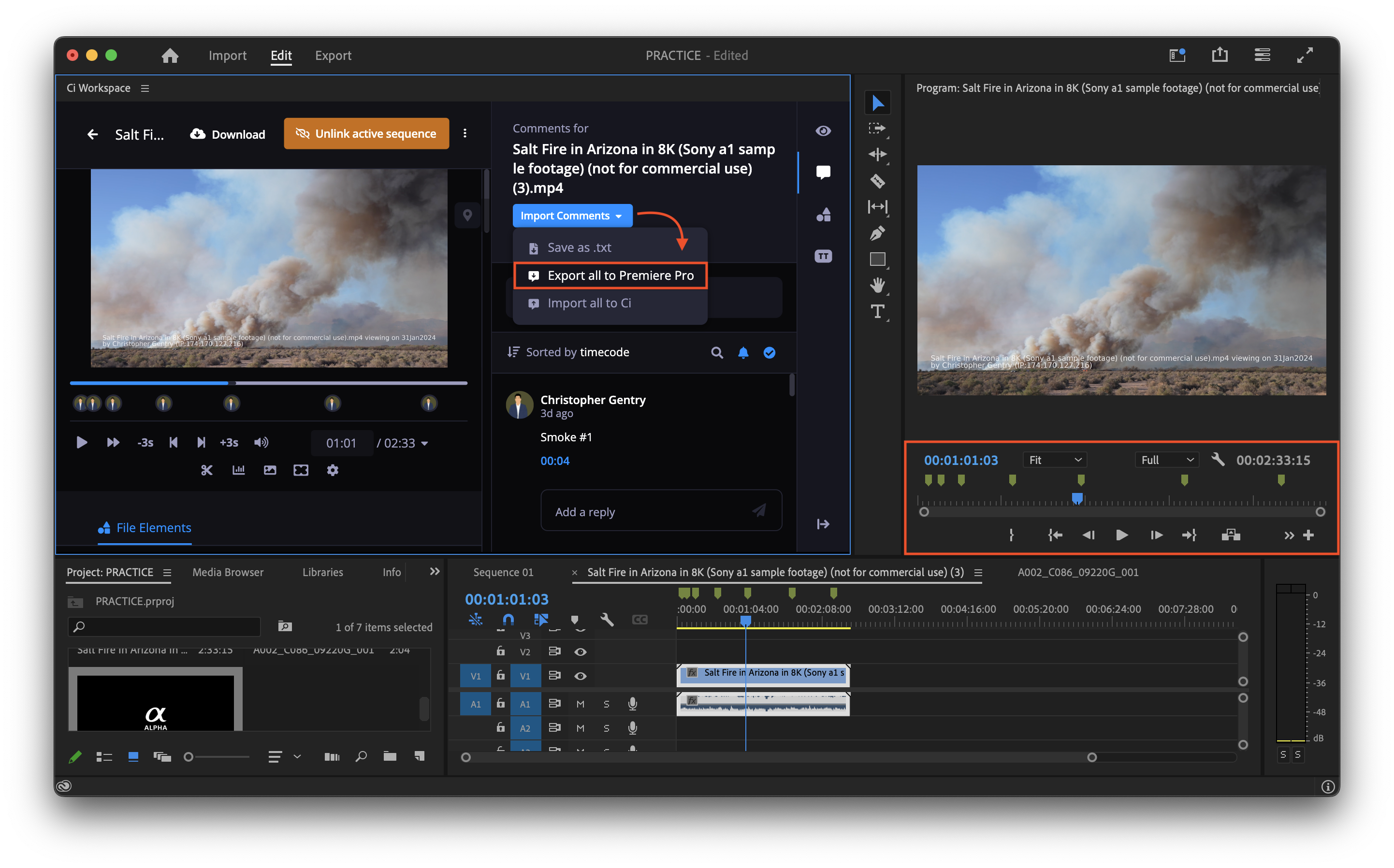 SONY | Ci - Adobe Premiere Pro Panel Integration – SONY | Ci Customer ...