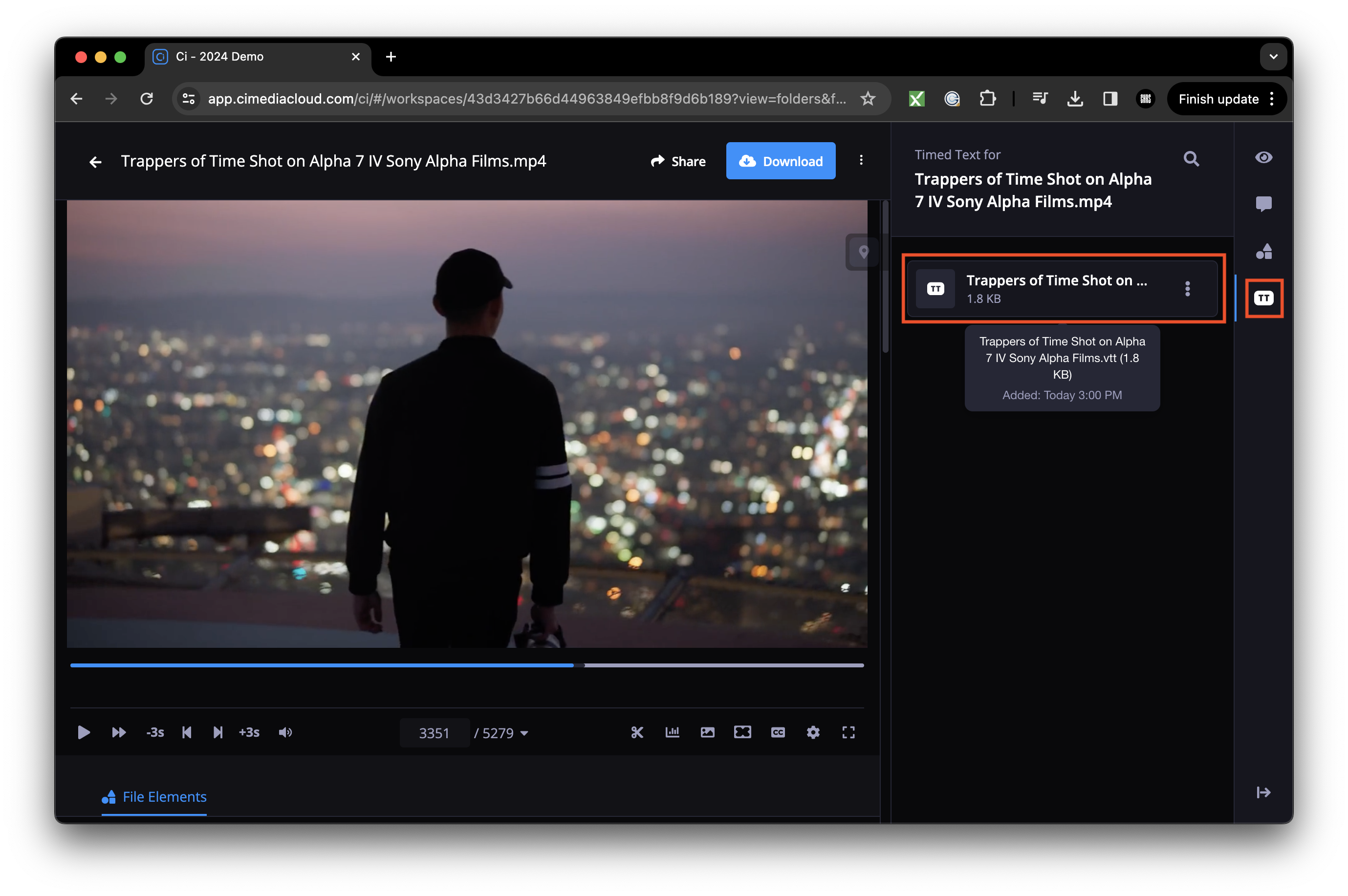 Auto Transcription & Captions – SONY | Ci Customer Success