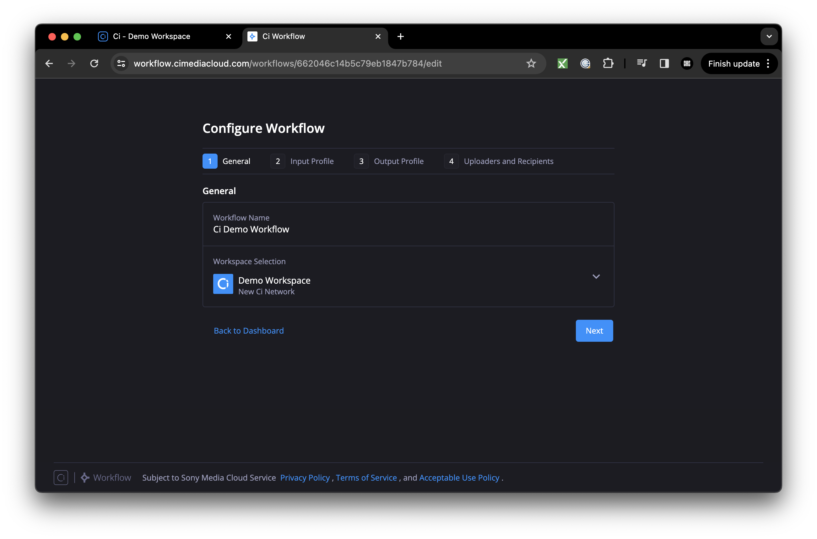 Ci Workflow – SONY | Ci Customer Success